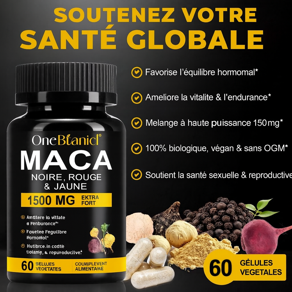 Maca Boost Naturel de Testostérone, Libido & Énergie – Essential-Bio